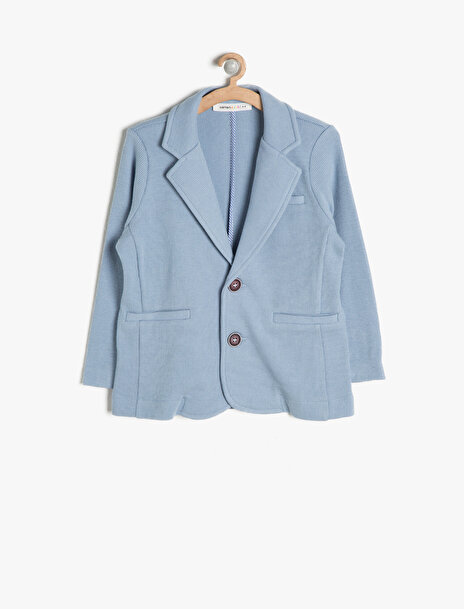 Koton Erkek Çocuk Düğme Detaylı Ceket