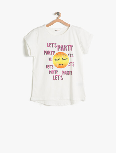 Koton Kız Çocuk Baskılı T-Shirt