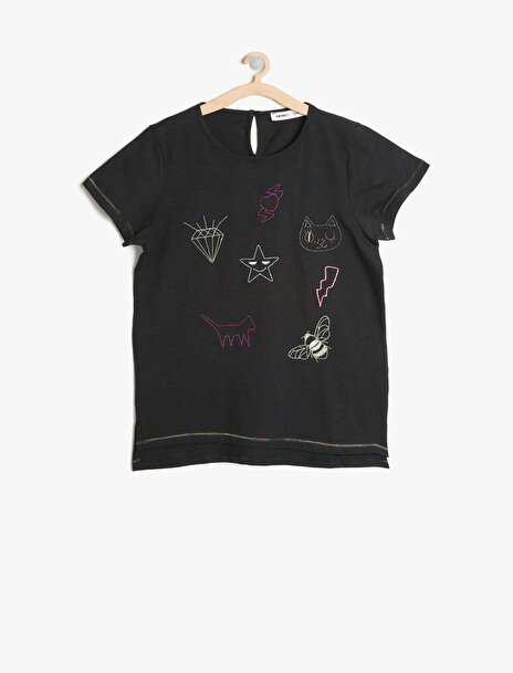 Koton Kız Çocuk Baskılı T-Shirt