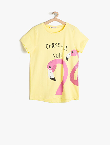 Koton Kız Çocuk Hayvan Baskılı T-Shirt