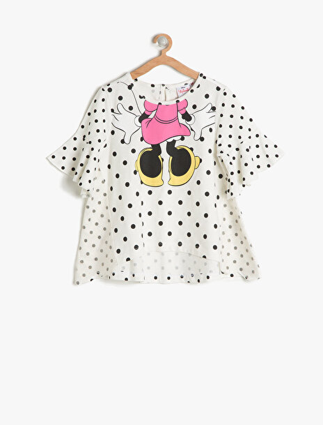 Koton Kız Çocuk Minnie By Koton T-Shirt