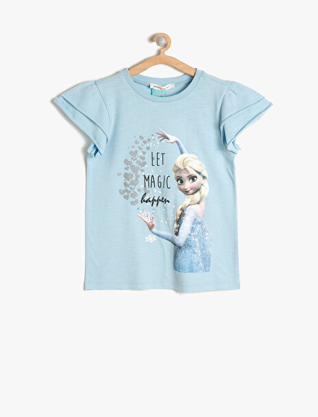 Koton Kız Çocuk Frozen Baskılı T-Shirt