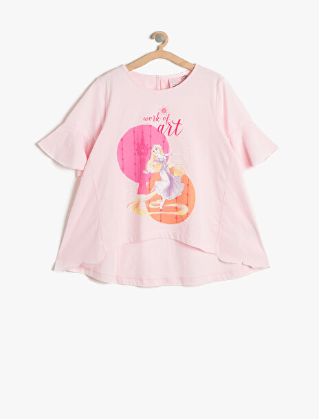 Koton Kız Çocuk Rapunzel Baskılı T-Shirt Koton Kız Çocuk Rapunzel Baskılı T-Shirt