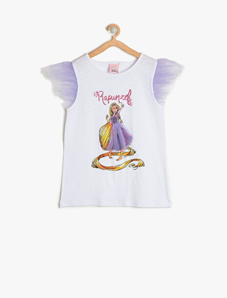Koton Kız Çocuk Rapunzel Baskılı T-Shirt Koton Kız Çocuk Rapunzel Baskılı T-Shirt