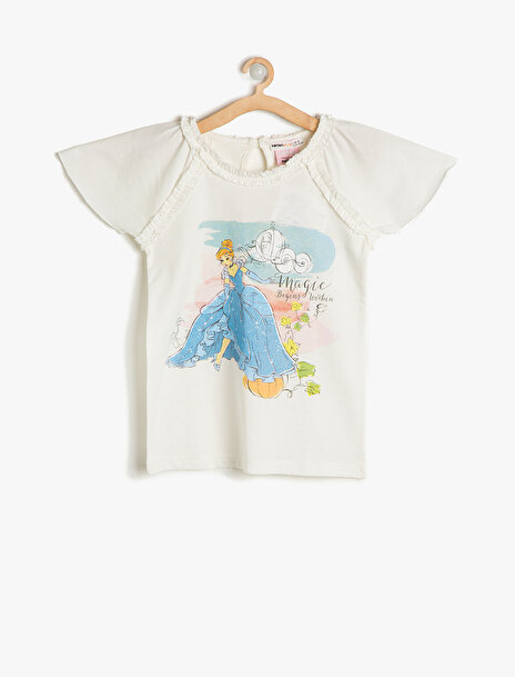 Koton Kız Çocuk Cinderella Baskılı T-Shirt Koton Kız Çocuk Cinderella Baskılı T-Shirt