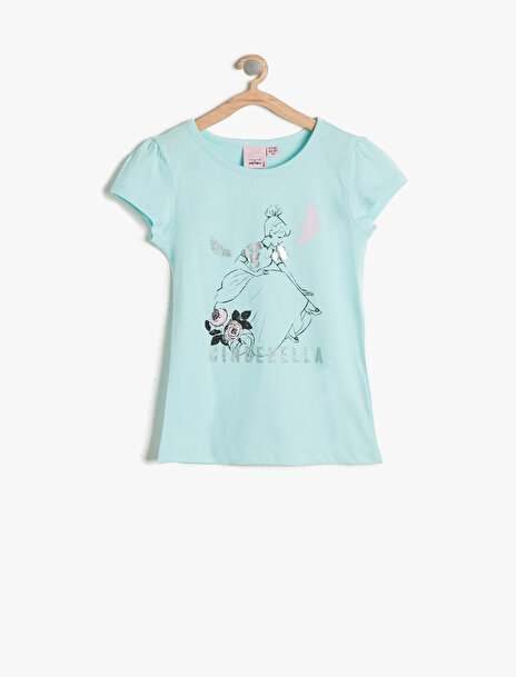 Koton Kız Çocuk Cinderella Baskılı T-Shirt Koton Kız Çocuk Cinderella Baskılı T-Shirt