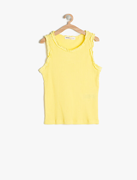 Koton Kız Çocuk Fırfır Detaylı Atlet