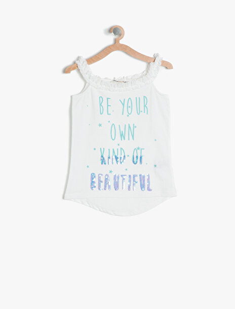 Koton Kız Çocuk Fırfır Detaylı Bluz