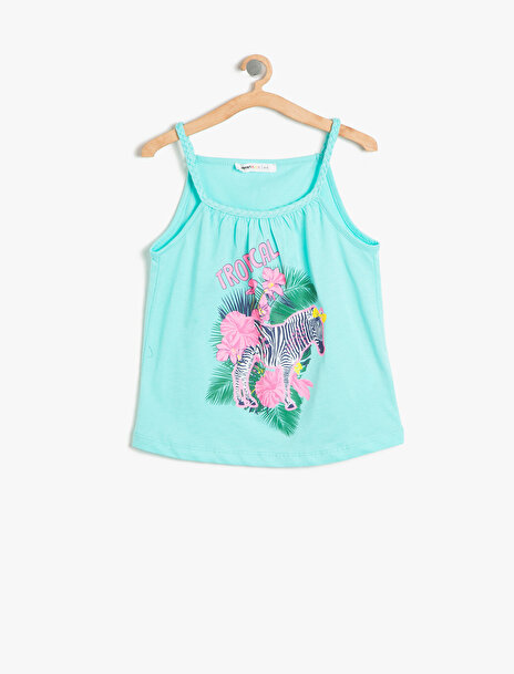 Koton Kız Çocuk Hayvan Figürlü Atlet