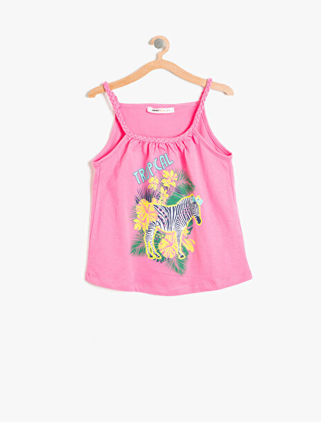 Koton Kız Çocuk Hayvan Figürlü Atlet