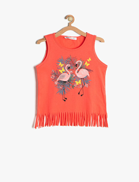 Koton Kız Çocuk Hayvan Baskılı Atlet