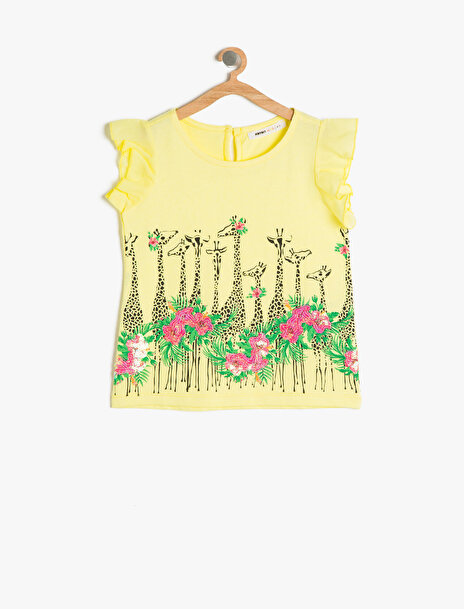 Koton Kız Çocuk Baskılı T-Shirt