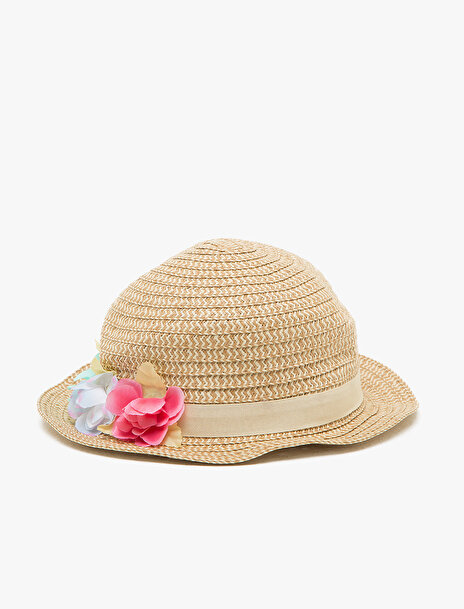 Koton Kız Çocuk Çiçekli Şapka