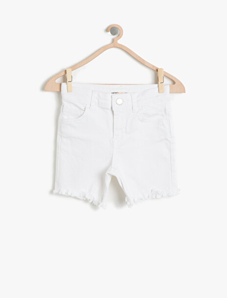 Koton Kız Çocuk Normal Bel Jean Şort Koton Kız Çocuk Normal Bel Jean Şort