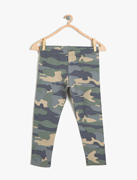 Koton Kız Çocuk Kamuflaj Desenli Tayt