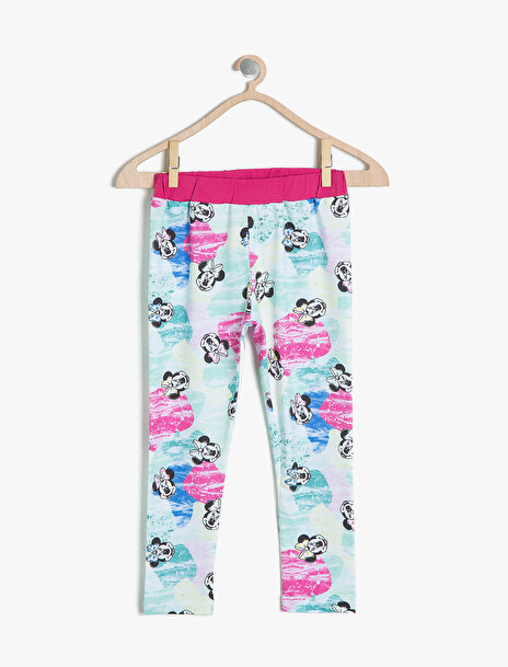 Koton Kız Çocuk Minnie By Koton Baskılı Tayt