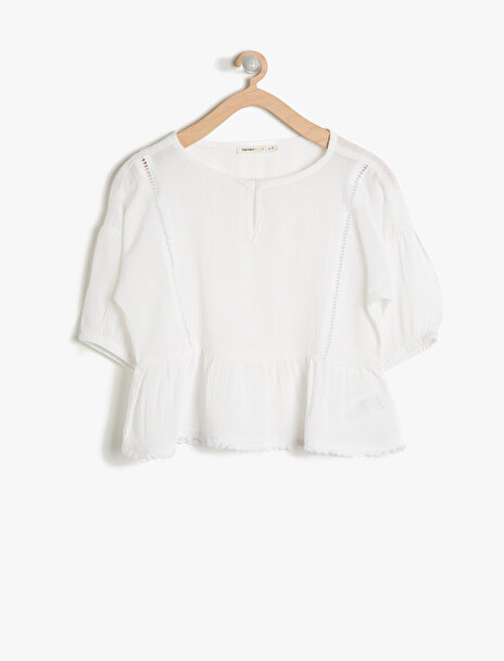 Koton Kız Çocuk Rahat Kesim Bluz Koton Kız Çocuk Rahat Kesim Bluz