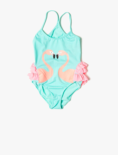 Koton Kız Çocuk Hayvan Figürlü Mayo