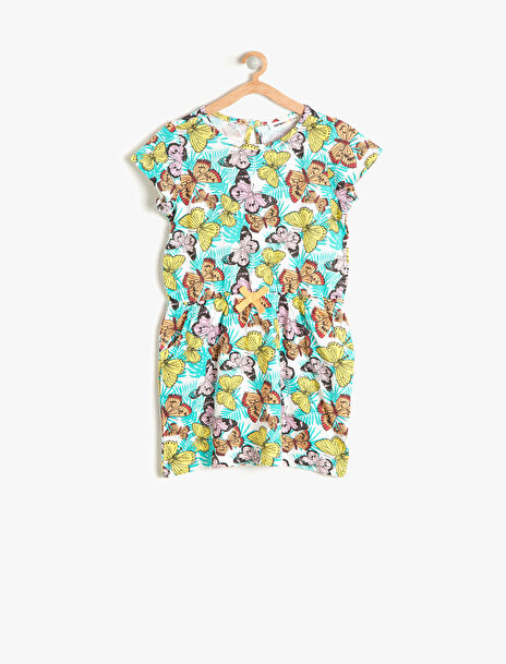 Koton Kız Çocuk Fiyonk Detyalı Elbise Koton Kız Çocuk Fiyonk Detyalı Elbise