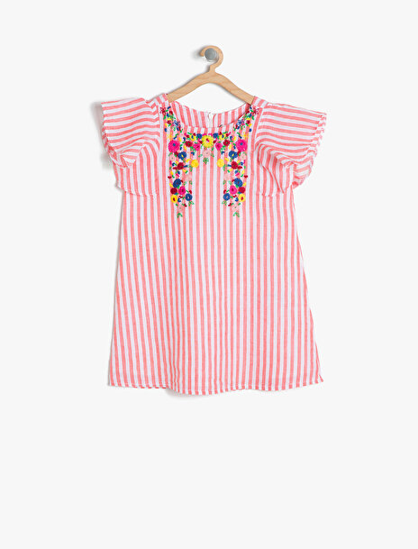 Koton Kız Çocuk İşlemeli Elbise