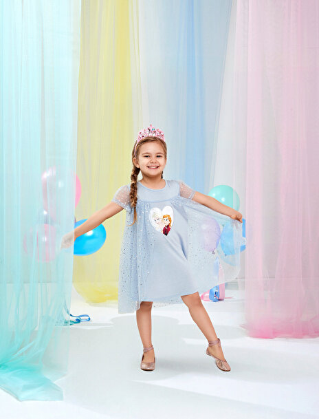 Koton Kız Çocuk Frozen Baskılı Elbise Koton Kız Çocuk Frozen Baskılı Elbise