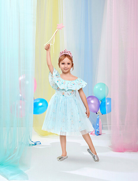 Koton Kız Çocuk Frozen Baskılı Elbise Koton Kız Çocuk Frozen Baskılı Elbise