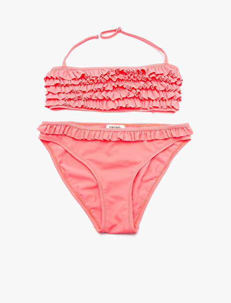 Koton Kız Çocuk FırFır Detaylı Bikini Takım