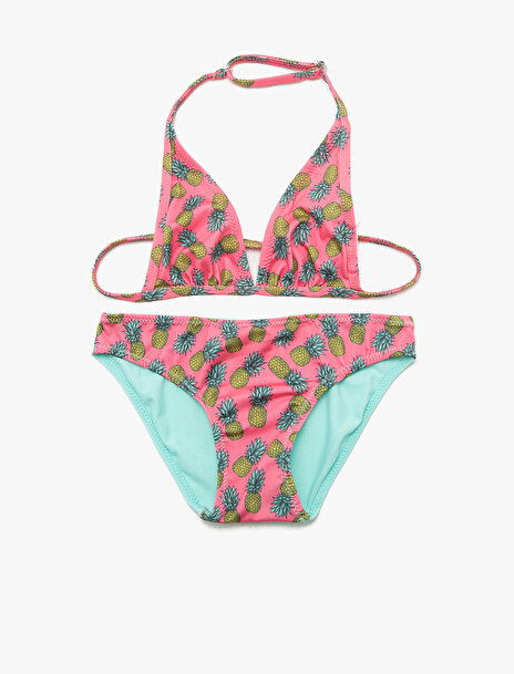 Koton Kız Çocuk Desenli Bikini Takım