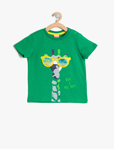 Koton Erkek Çocuk 3 Boyutlu T-Shirt