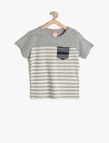 Koton Erkek Çocuk Cep Detaylı T-Shirt