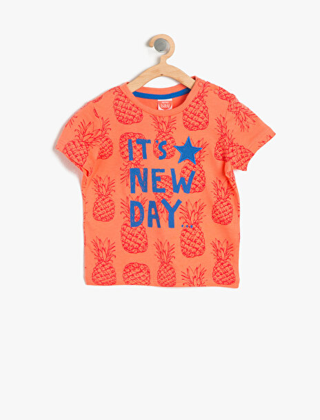 Koton Erkek Çocuk Yazılı Baskılı T-Shirt