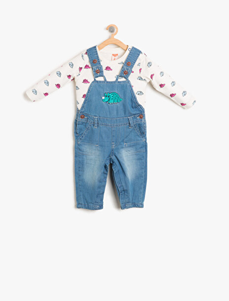 Koton Erkek Çocuk Desenli Tulum