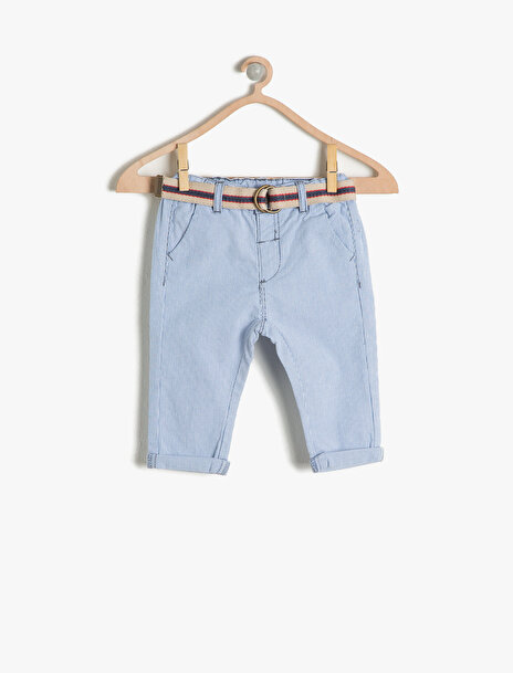 Koton Erkek Çocuk Kemer Detaylı Pantolon Koton Erkek Çocuk Kemer Detaylı Pantolon