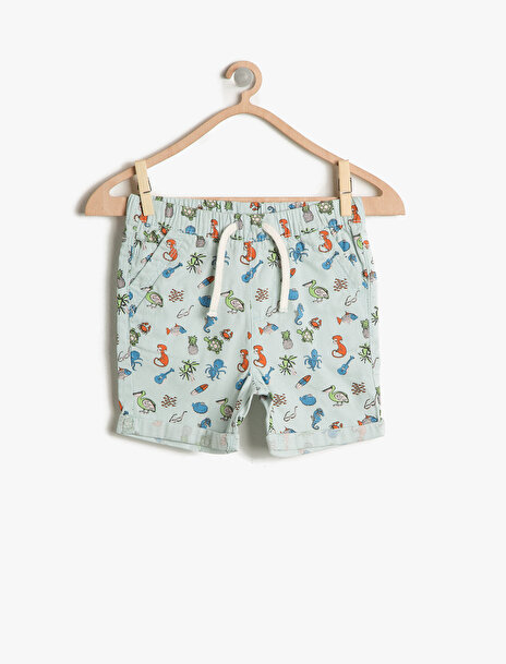 Koton Erkek Çocuk Hayvan Baskılı Şort