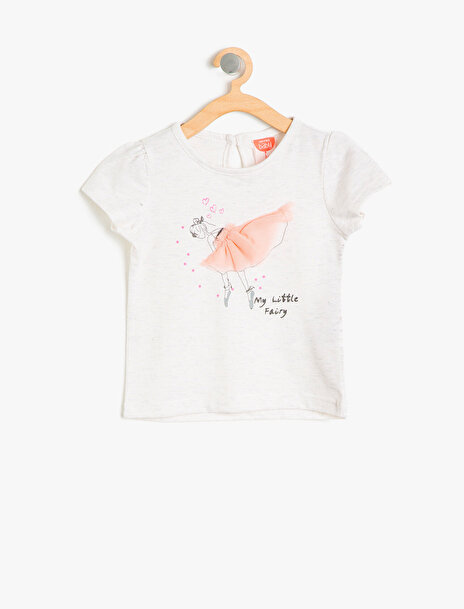 Koton Kız Çocuk Baskılı T-Shirt