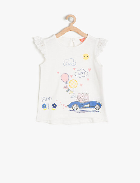 Koton Kız Çocuk Baskılı T-Shirt