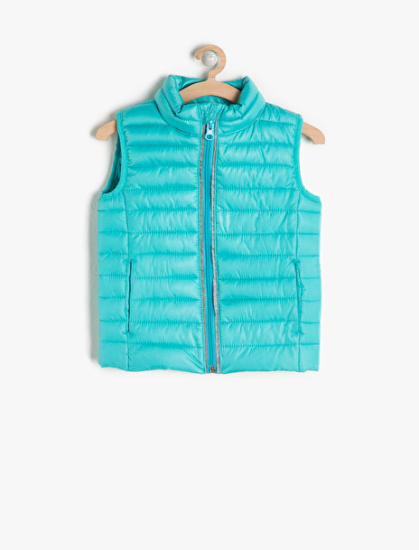 Koton Kız Çocuk Fermuar Detaylı Yelek