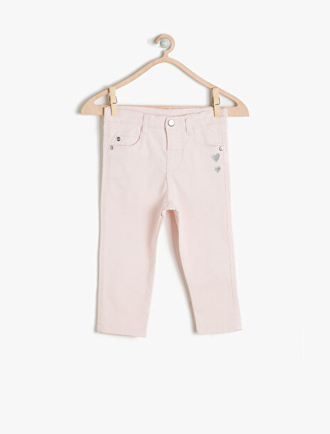 Koton Kız Çocuk Nakışlı Pantolon