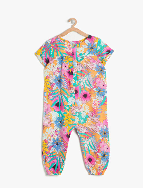 Koton Kız Çocuk Çiçekli Tulum