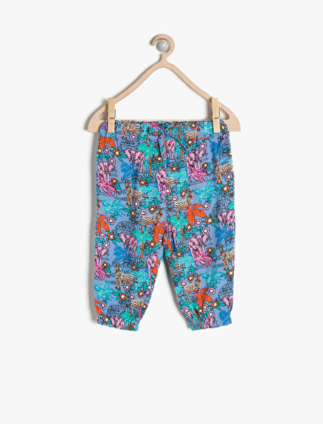 Koton Kız Çocuk Çiçekli Pantolon