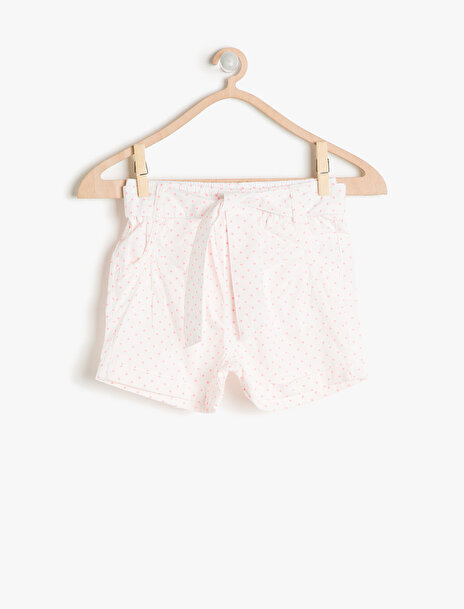 Koton Kız Çocuk Kemer Detaylı Şort