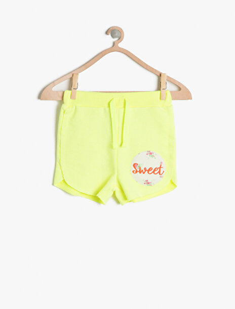 Koton Kız Çocuk Aplikeli Şort