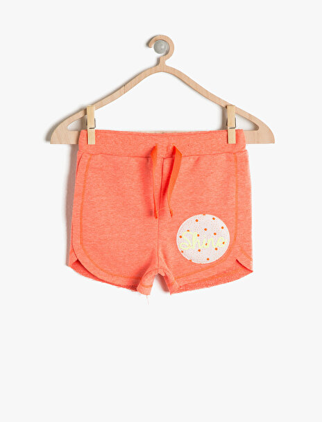 Koton Kız Çocuk Aplikeli Şort
