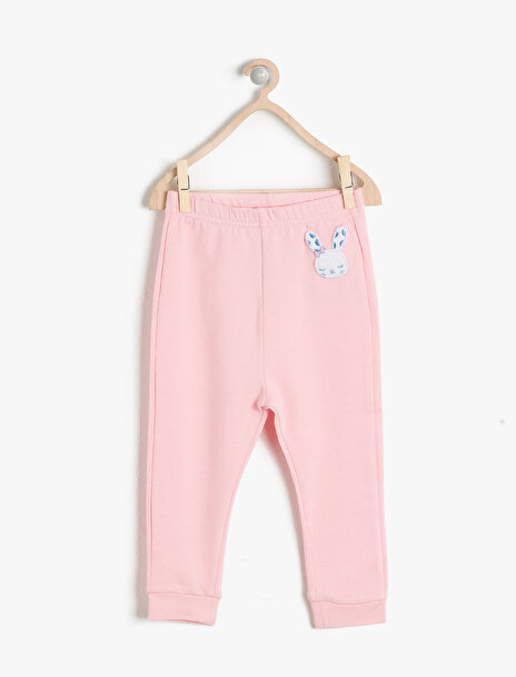 Koton Kız Çocuk Aplikeli Eşofman Alt