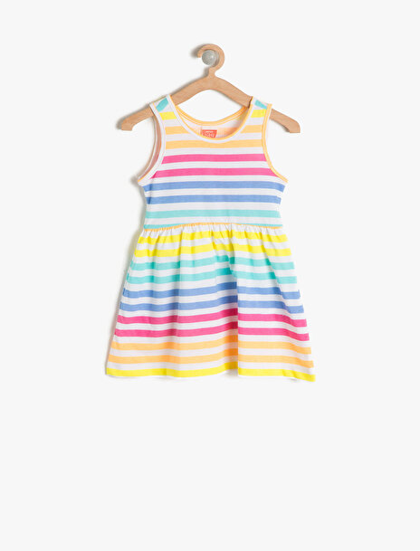 Koton Kız Çocuk Renk Bloklu Elbise