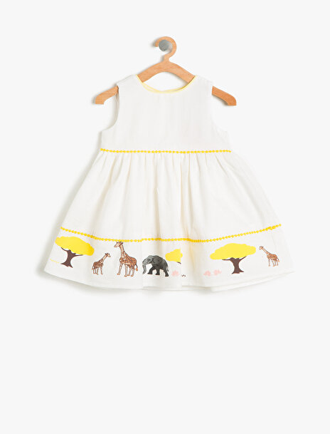 Koton Kız Çocuk Hayvan Baskılı Elbise