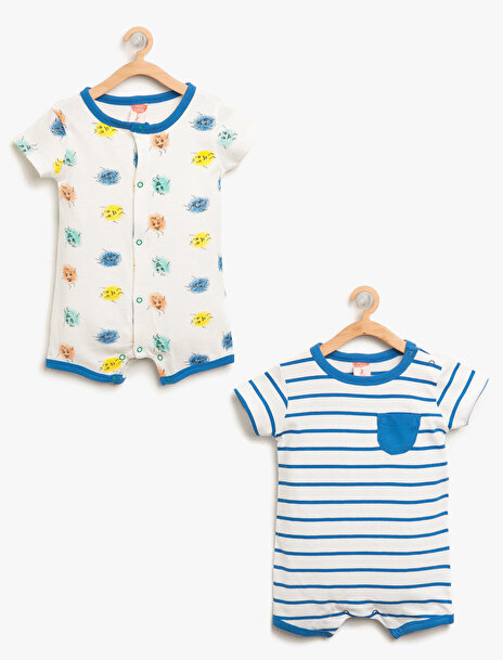 Koton Erkek Çocuk Desenli Tulum