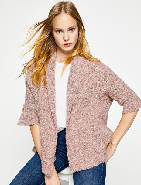 Koton Kadın Sal Yaka Triko Hırka