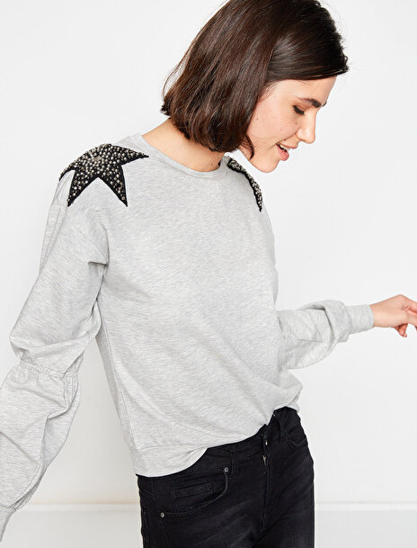 Koton Kadın Omuz Detaylı Sweatshirt