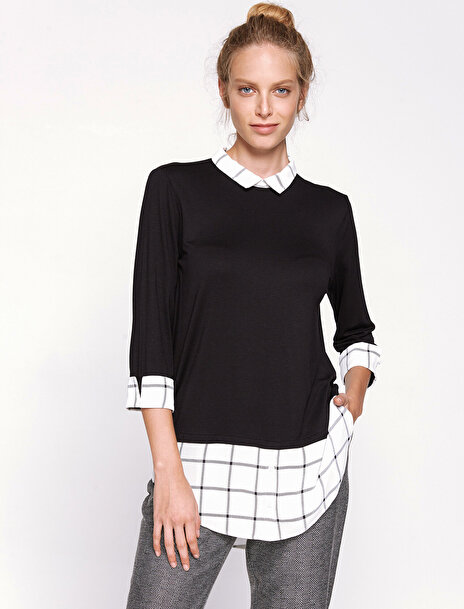 Koton Kadın Kareli Tunik